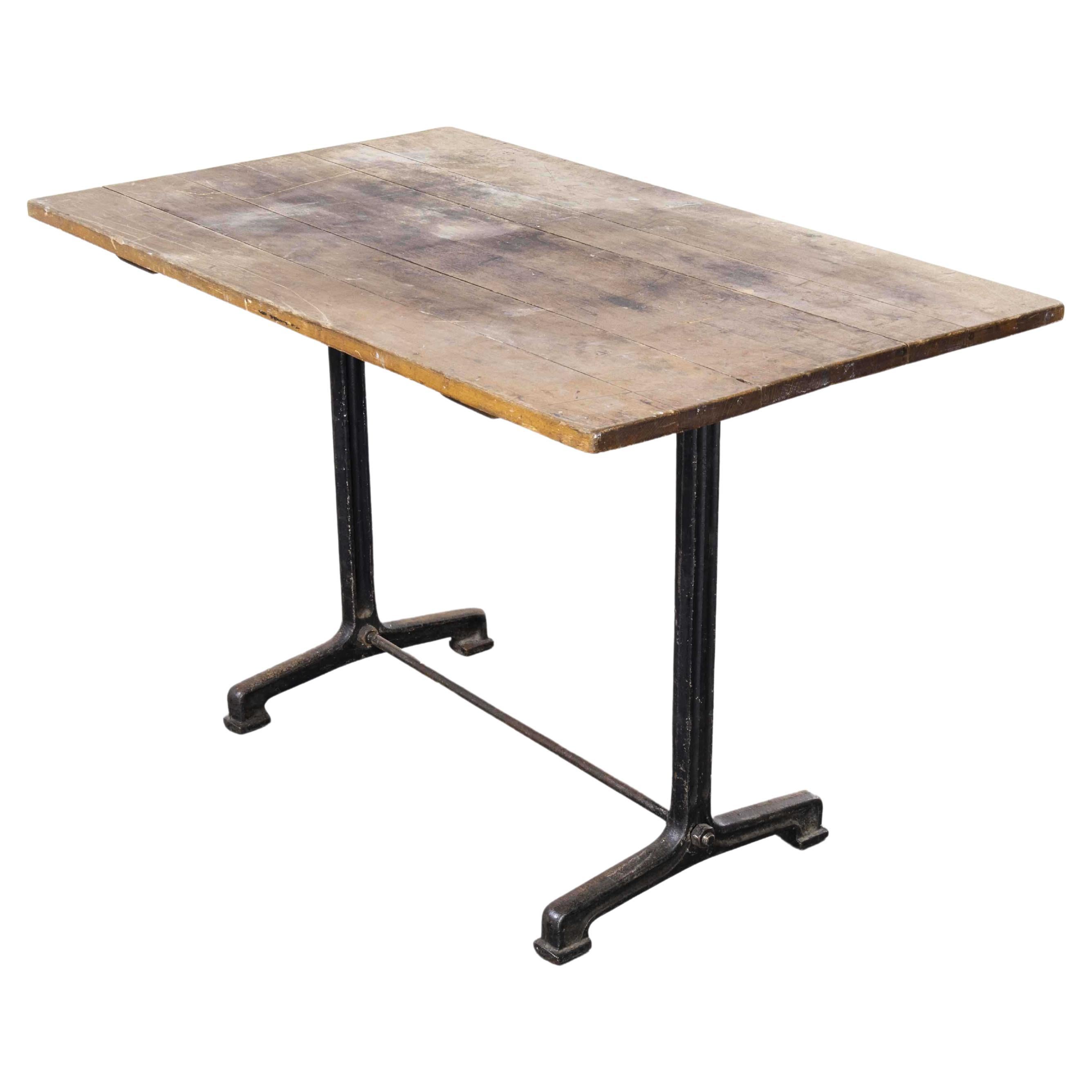 1930's Original Cast Base Fischel Bistro Dining Table '1486' For Sale ...