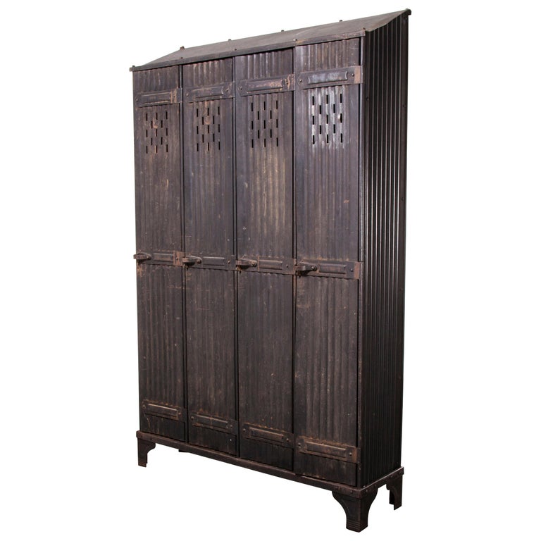1930's Original Forge de Strasbourg, Strafor, Four Door Locker For Sale ...