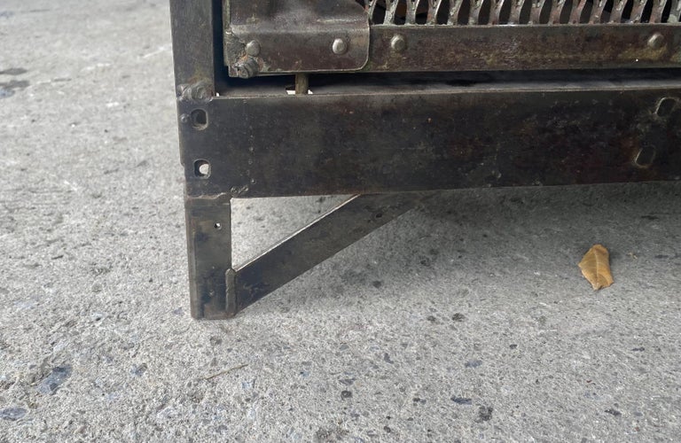 1930’s Original French Style Metal Four Door Mesh Locker by ...