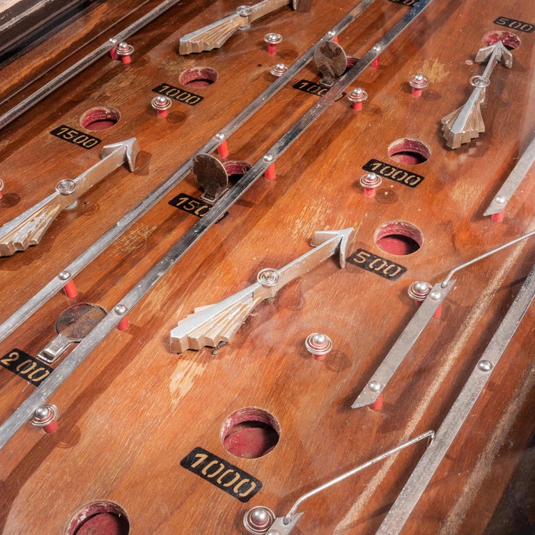 1930s Original Working French Magister Pinball Table, Les Fleches at ...