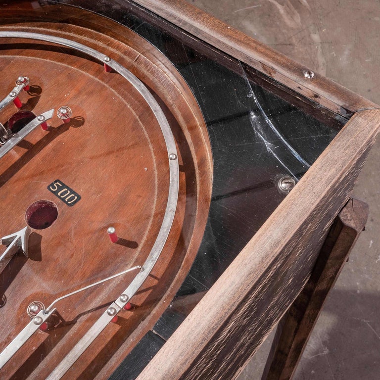 1930s Original Working French Magister Pinball Table, Les Fleches at ...