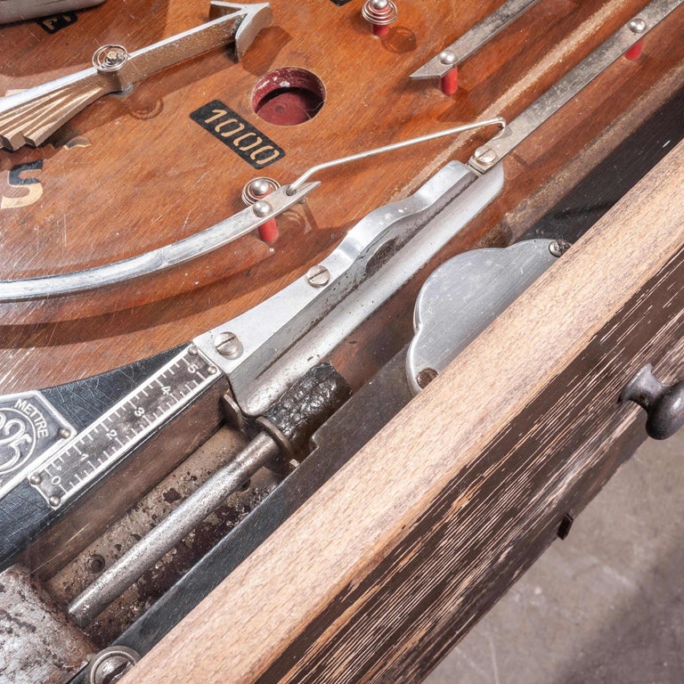 1930s Original Working French Magister Pinball Table, Les Fleches at ...