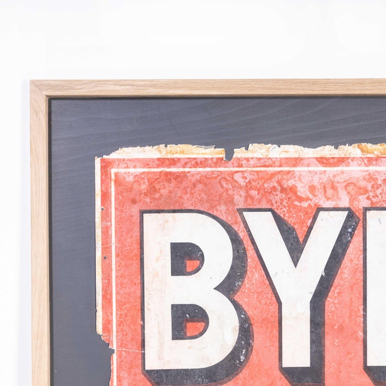 1930's Original Zinc Adverstising Sign - E.Thiebaut For Sale at 1stDibs