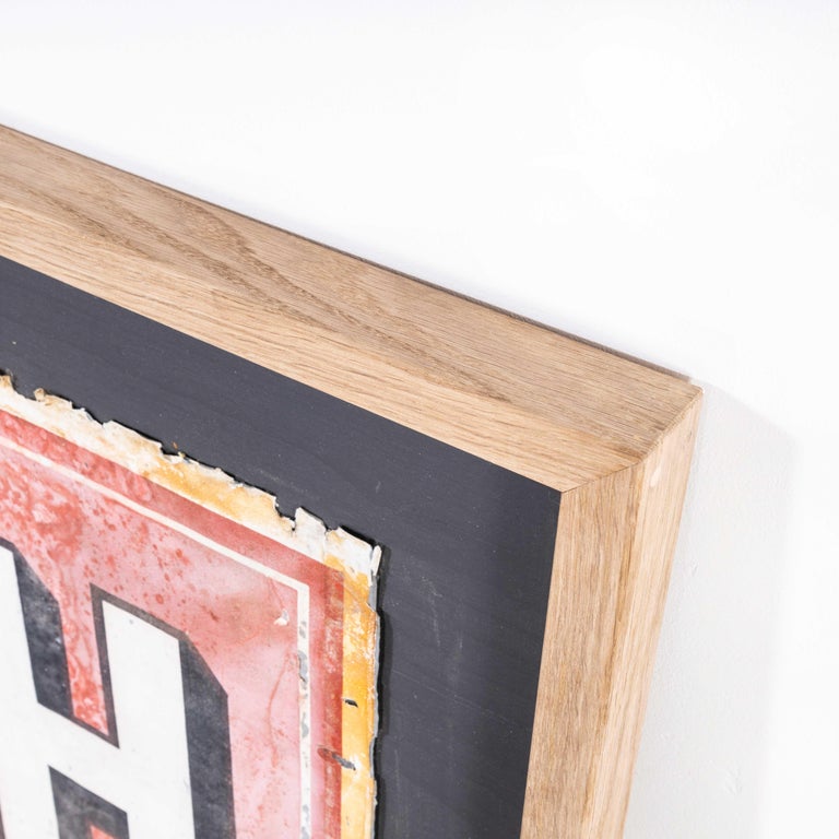 1930's Original Zinc Adverstising Sign - E.Thiebaut For Sale at 1stDibs