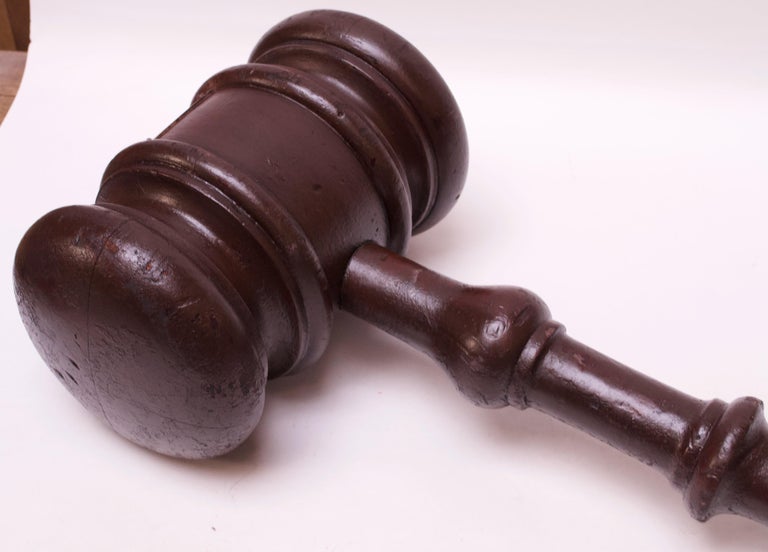 1930s Oversized Folk Art Wooden Gavel For Sale at 1stDibs | oversized gavel