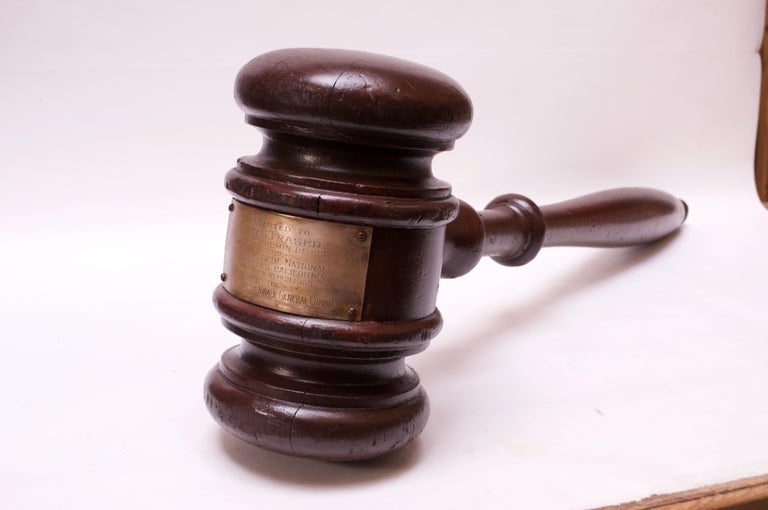 1930s Oversized Folk Art Wooden Gavel For Sale at 1stDibs | oversized gavel