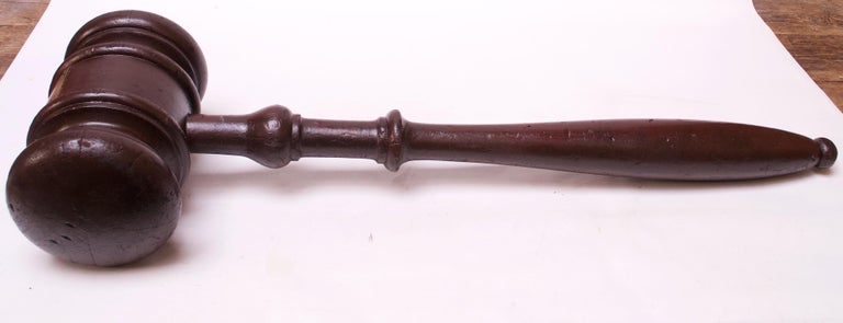 1930s Oversized Folk Art Wooden Gavel For Sale at 1stDibs | oversized gavel