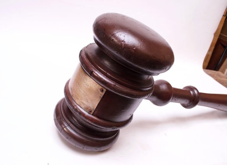 1930s Oversized Folk Art Wooden Gavel For Sale at 1stDibs | oversized gavel