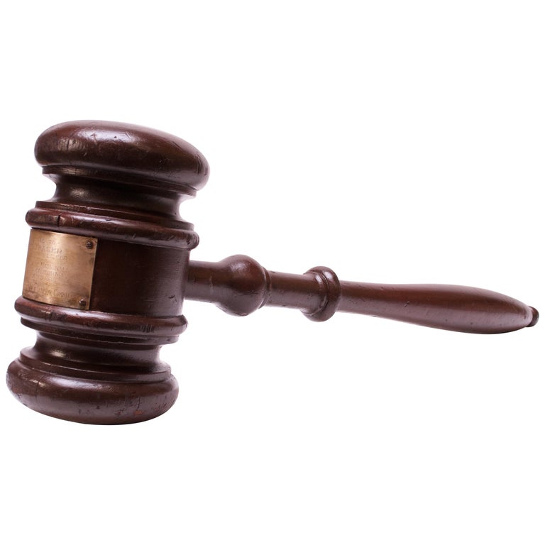 1930s Oversized Folk Art Wooden Gavel For Sale at 1stDibs | oversized gavel