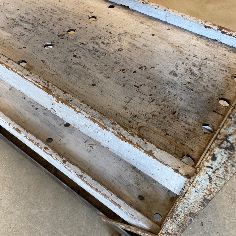 1930's Painted Wooden 5 Shelves Cart Or Bread Rack For Sale at 1stDibs ...