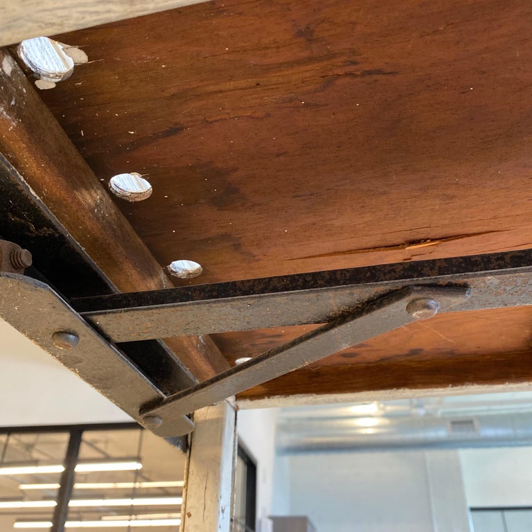 1930's Painted Wooden 5 Shelves Cart Or Bread Rack For Sale at 1stDibs ...