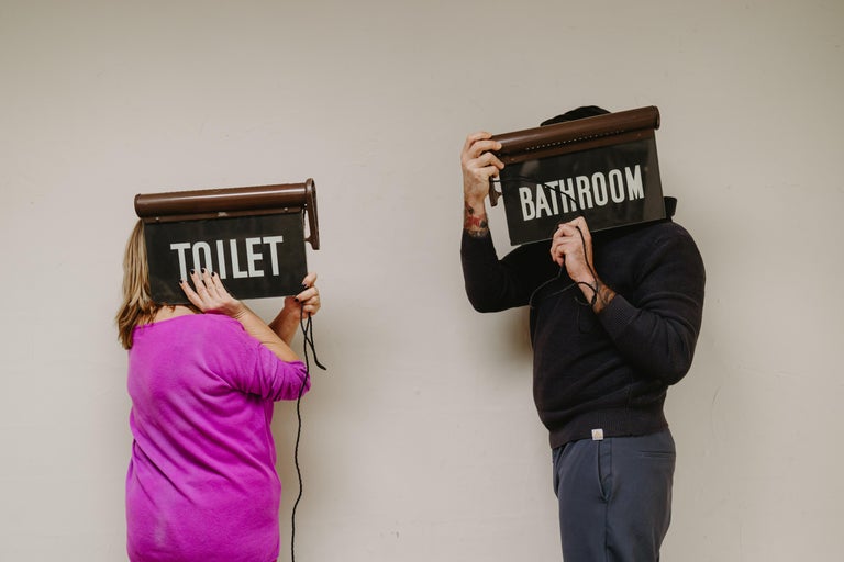 1930's Pair of Doublesided Illuminated Glass Signs For Sale at 1stDibs