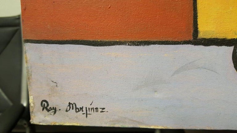 1930s Picasso Rendering by Artist Ray Martinez "The Sculptor" Oil on ...