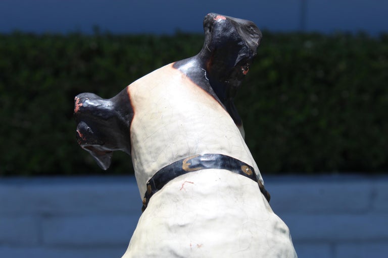 1930s RCA Nipper Dog Statue in Original Condition at 1stDibs