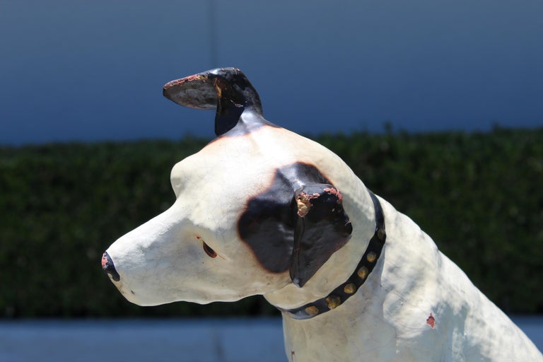 1930s RCA Nipper Dog Statue in Original Condition at 1stDibs