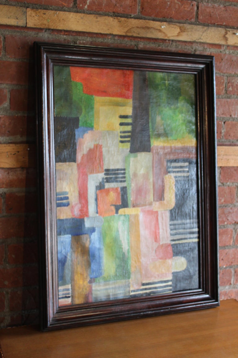 1930s Russian Constructivist Abstract Painting For Sale at 1stDibs