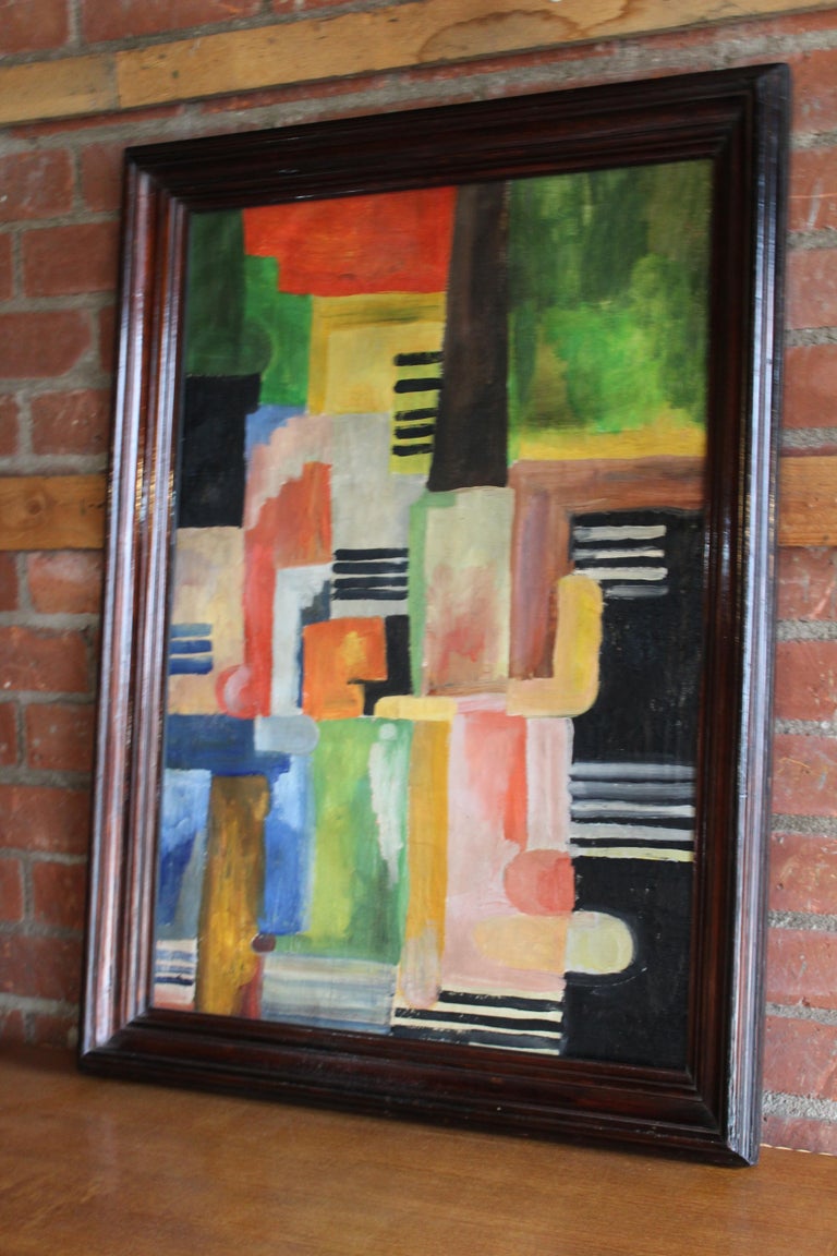 1930s Russian Constructivist Abstract Painting For Sale at 1stDibs