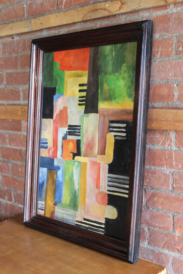 1930s Russian Constructivist Abstract Painting For Sale at 1stDibs