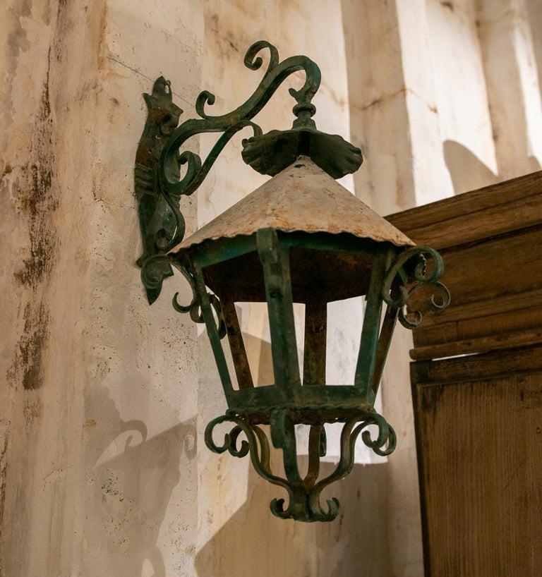 1930s, Spanish, Iron Wall Lamp For Sale at 1stDibs