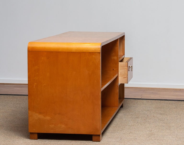 1930s, Swedish Art Deco Maple "Double Face" Sideboard by A.B. Bröderna ...