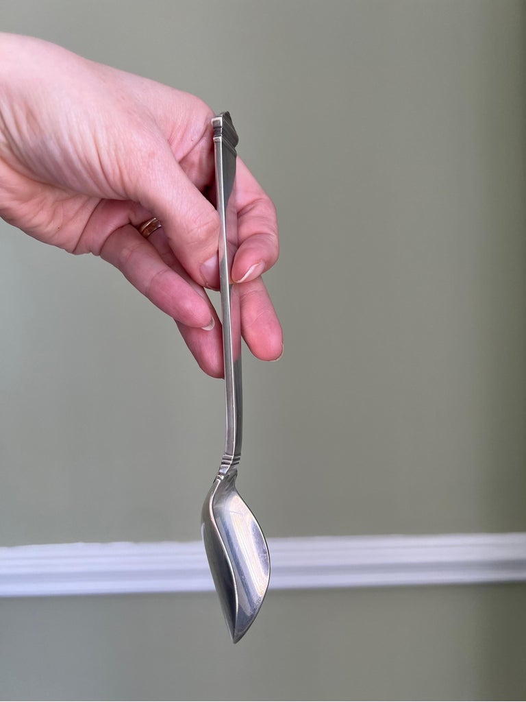 1930s Tiffany and Co Hampton Pattern Bone Marrow Spoon For Sale at 1stDibs