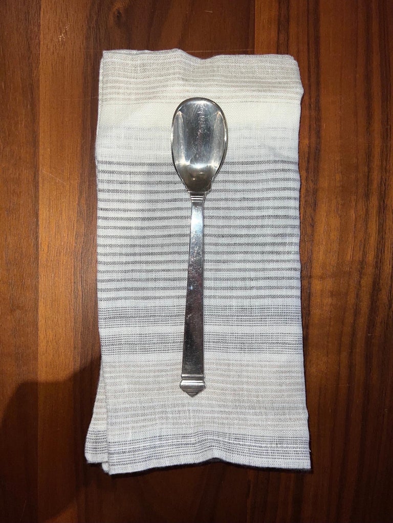 1930s Tiffany and Co Hampton Pattern Bone Marrow Spoon For Sale at 1stDibs