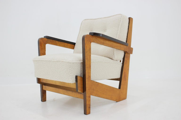 1930's Unique Cubist Armchair, Czechoslovakia For Sale at 1stDibs