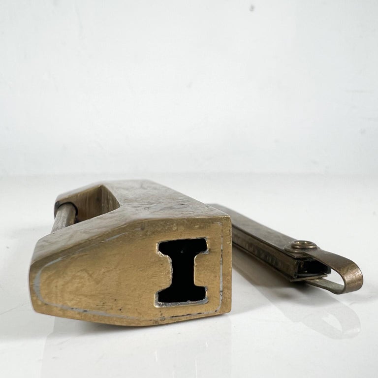 1930s Vintage Heavy Duty Brass Lock Chinese For Sale at 1stDibs