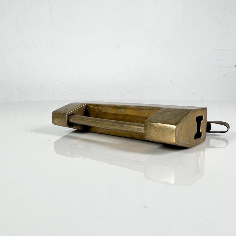 1930s Vintage Heavy Duty Brass Lock Chinese For Sale at 1stDibs