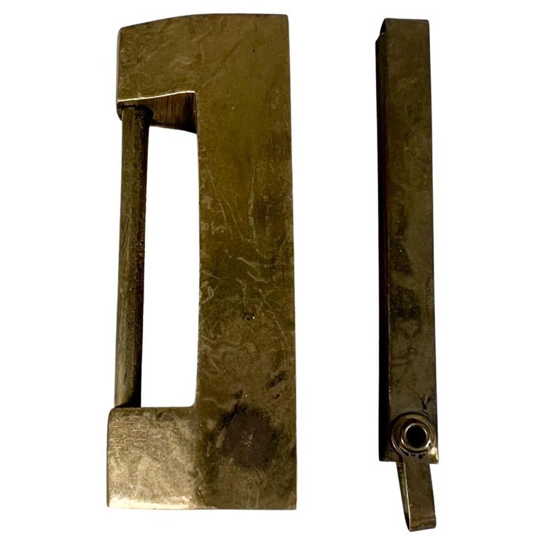 1930s Vintage Heavy Duty Brass Lock Chinese For Sale at 1stDibs
