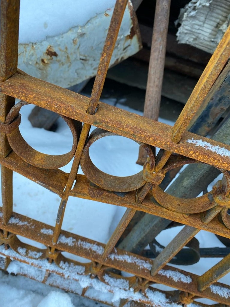 1930s Wrought Iron Wide Elevator Gate with Scrolling Detail at 1stDibs ...