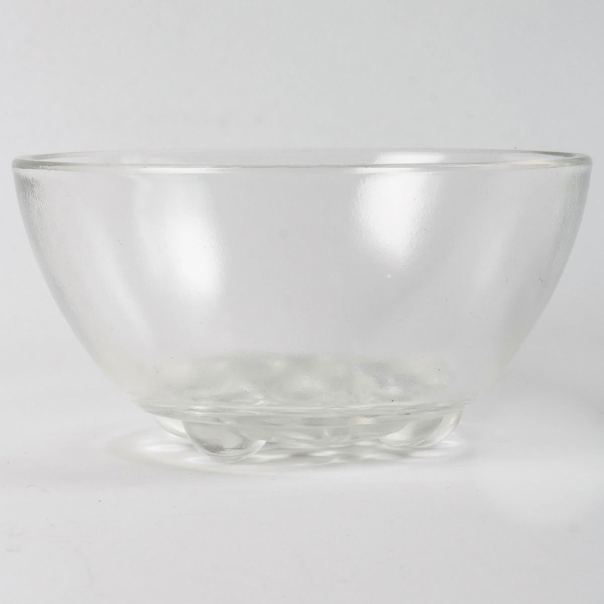 1931 René Lalique - Set Of Tablewares Marienthal Glass - 4 Plates - 4 ...