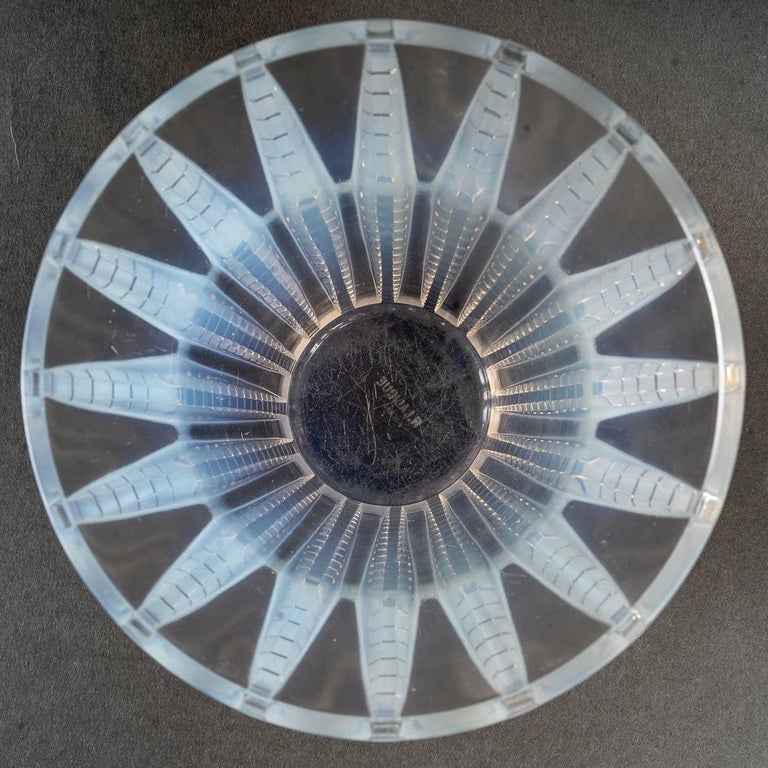 1933 René Lalique, Art Deco Vase Chamonix Opalescent Glass For Sale at ...