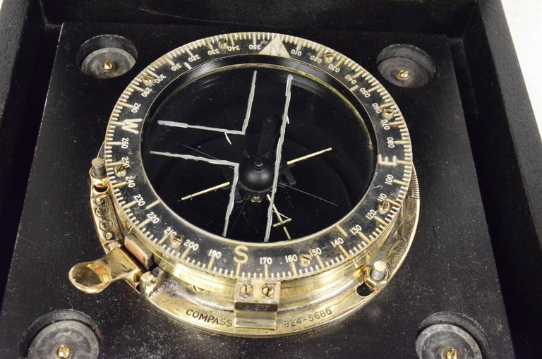 1935s Brass Aviation Compass Used forBoeing B-17 Flyin Fortress ...
