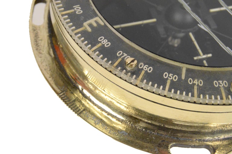 1935s Brass Aviation Compass Used forBoeing B-17 Flyin Fortress ...