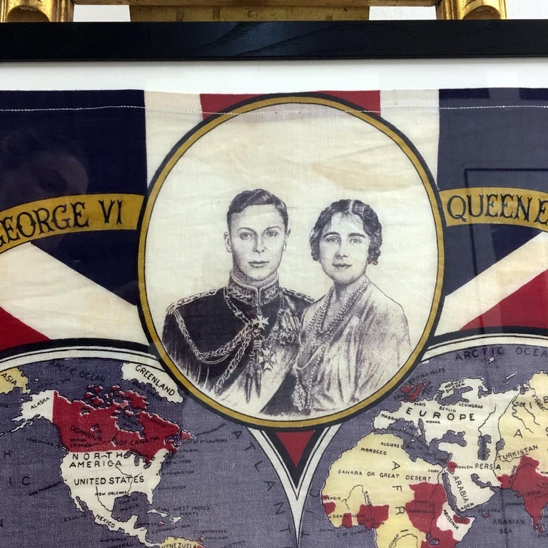 1937 King George VI Coronation Framed Flag at 1stDibs | king george vi ...