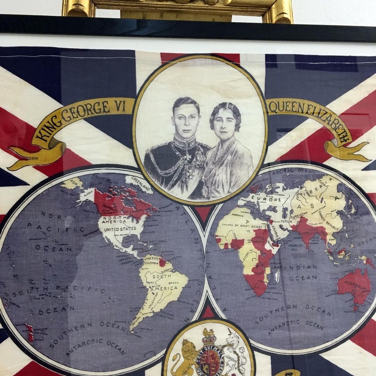 1937 King George VI Coronation Framed Flag at 1stDibs | king george vi ...