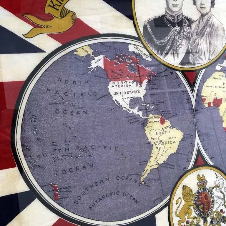 1937 King George VI Coronation Framed Flag at 1stDibs | king george vi ...