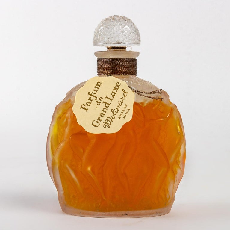 1937 Rene Lalique Calendal Perfume Bottle for Molinard Glass Full ...