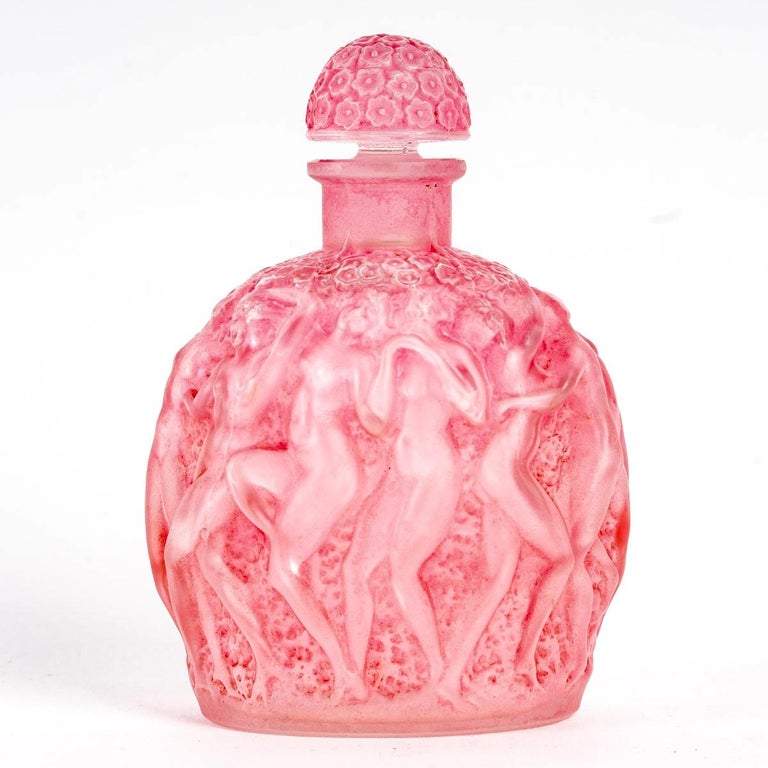 1937 Rene Lalique Perfume Bottle Calendal for Molinard Frosted Glass ...