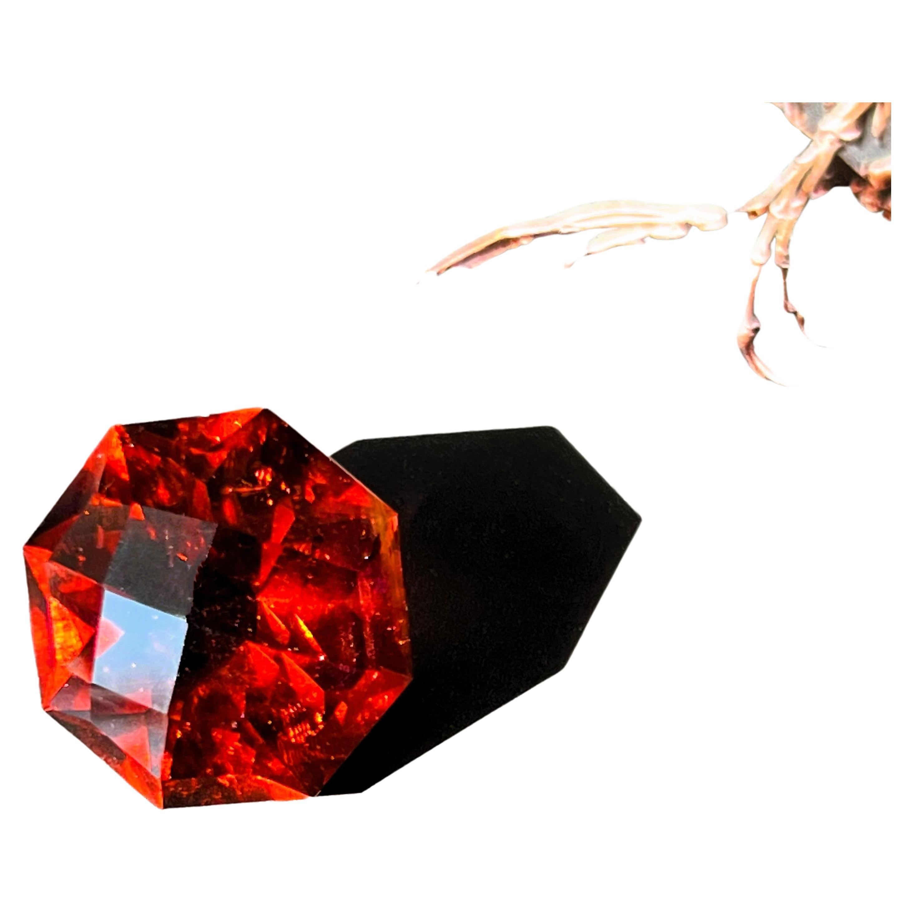 19.38ct Natural Deep Red Round Rubellite Loose Gemstone For Sale at 1stDibs