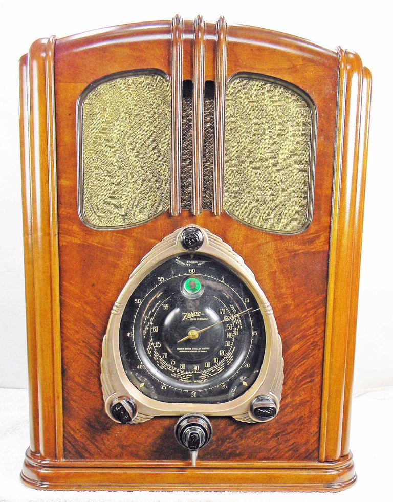 1938 Zenith "WALTON" 9-S-232 Shutter Dial Tombstone Art Deco Radio at ...