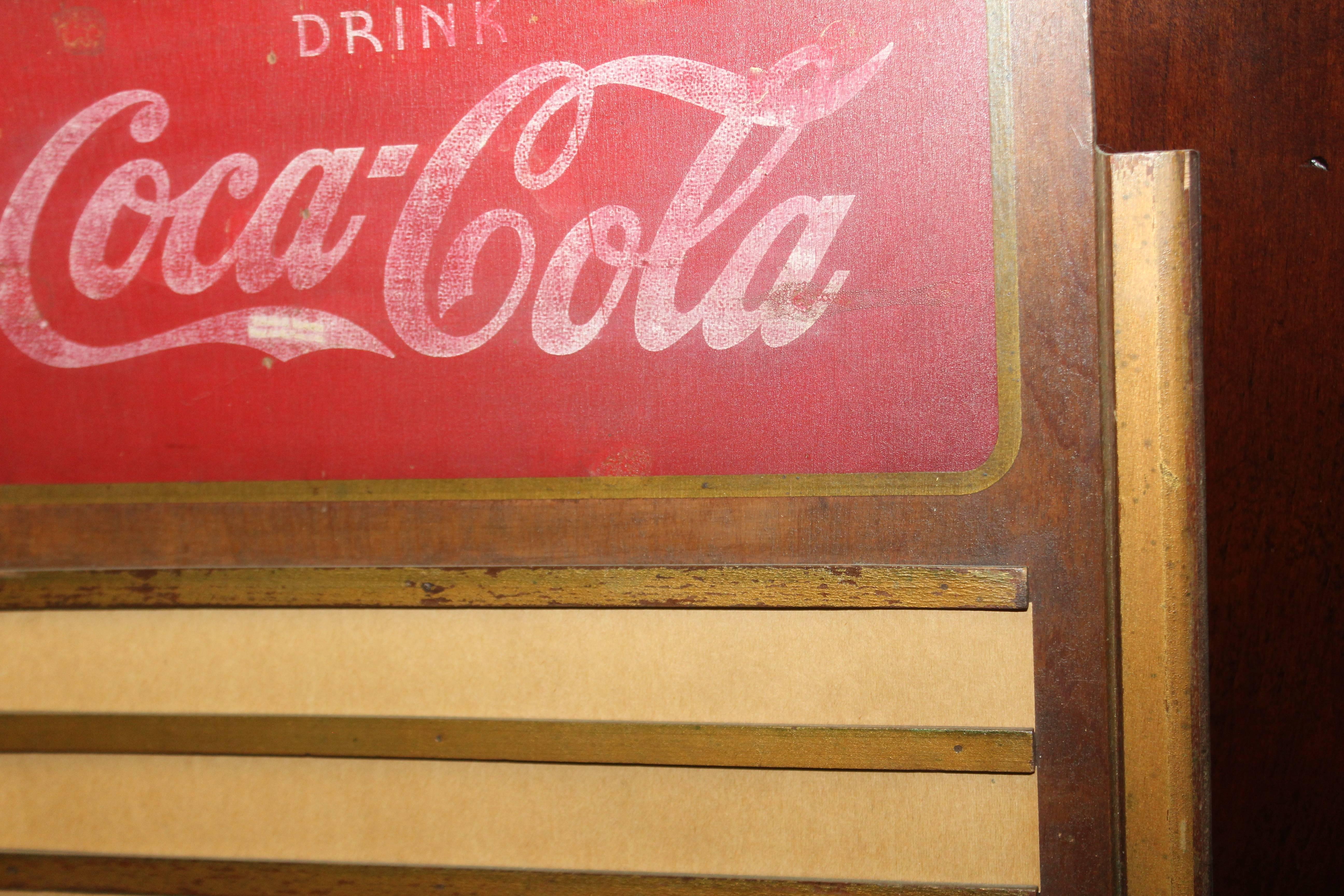 1939 Vintage Coca Cola Menu Board by Kay Displays Inc, Wood with Tin Trim For Sale at 1stDibs ...