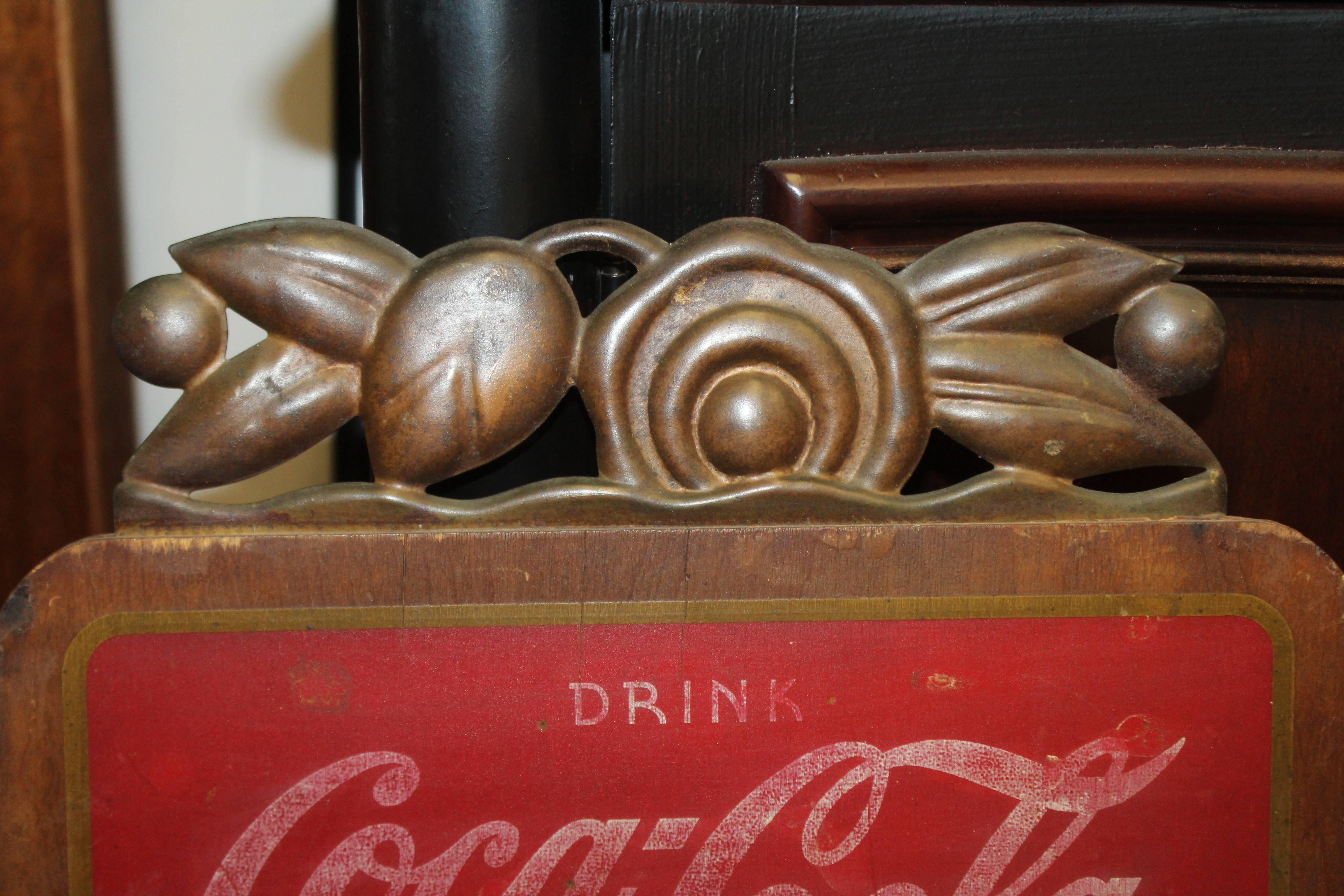 1939 Vintage Coca Cola Menu Board by Kay Displays Inc, Wood with Tin Trim For Sale at 1stDibs ...