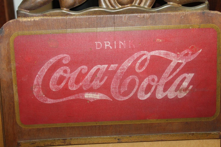 1939 Vintage Coca Cola Menu Board by Kay Displays Inc, Wood with Tin Trim For Sale at 1stDibs