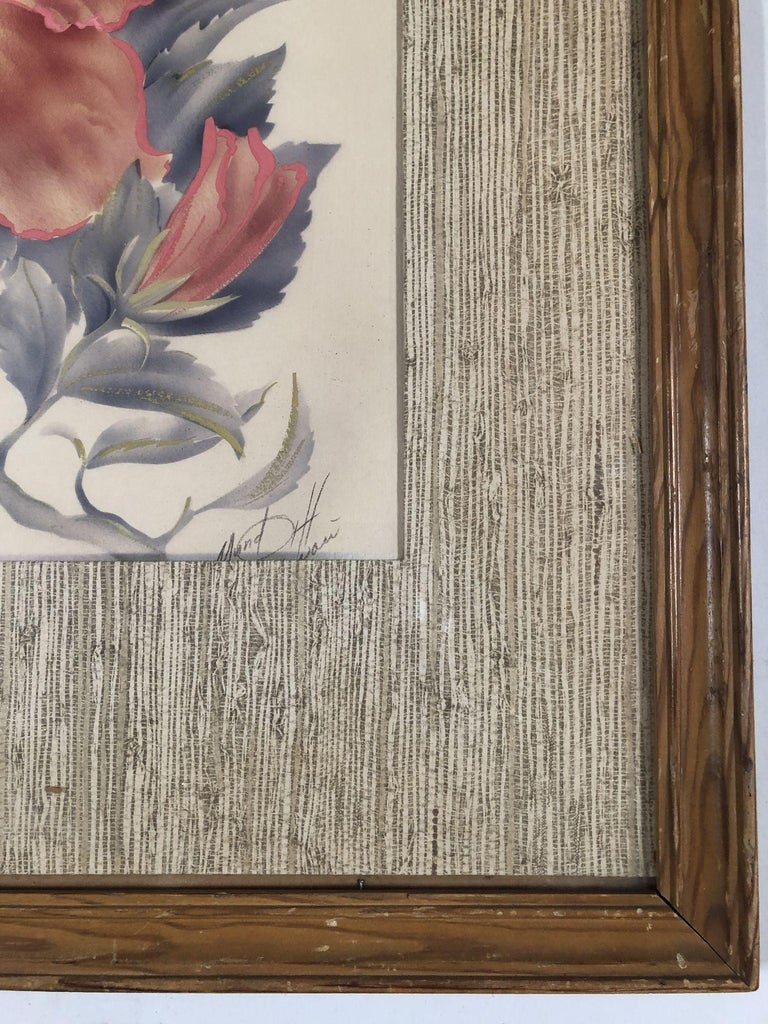 1940 Floral Still Life Original Airbrushed Painting by Ted Mundorff ...