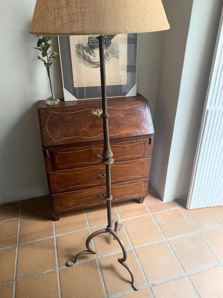 1940 Spanish Wrought Iron Floor Lamp at 1stDibs | floor lamps spain ...