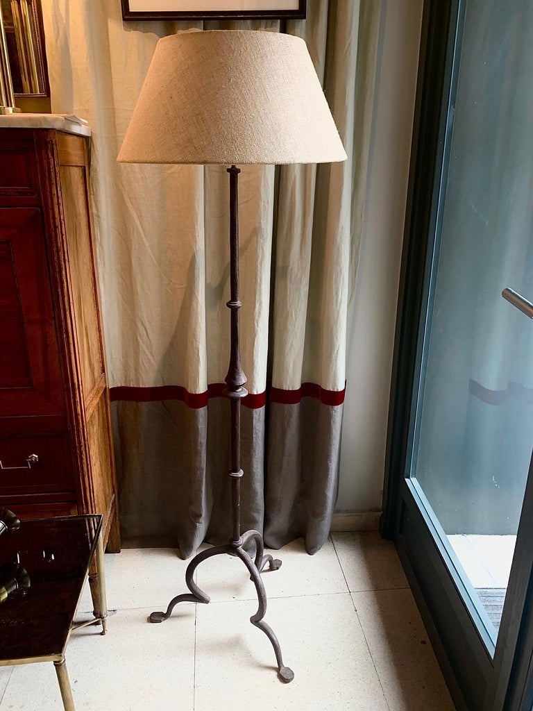 1940 Spanish Wrought Iron Floor Lamp at 1stDibs | floor lamps spain ...