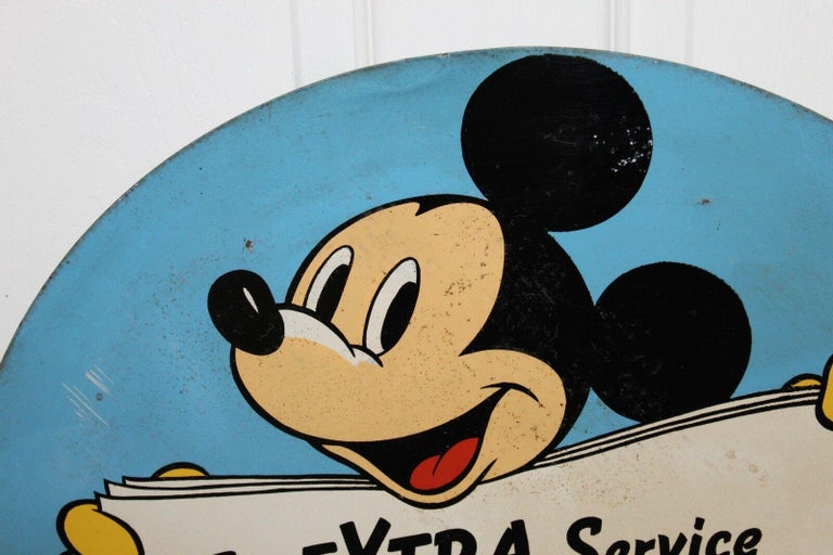 1940 Standard Gasoline Advertising with Disney's Mickey Mouse For Sale ...