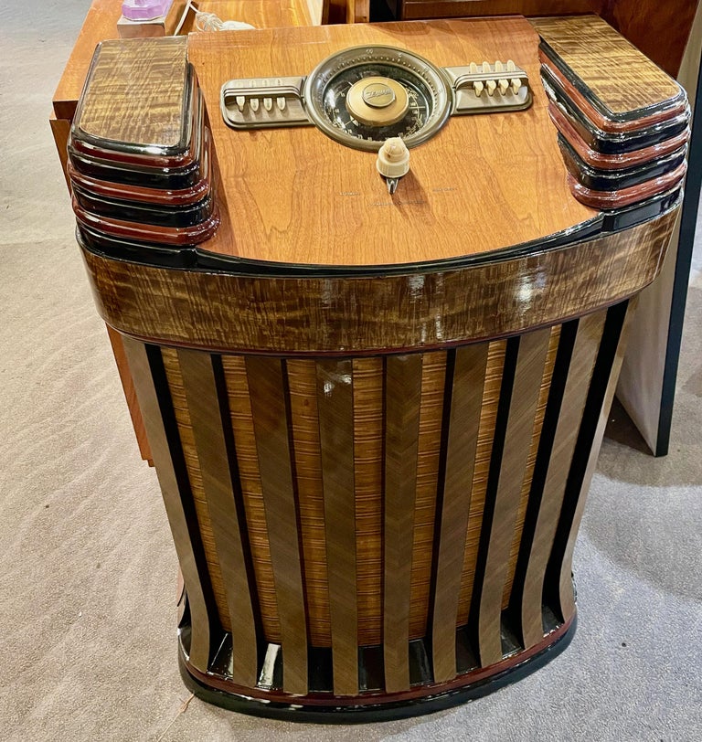 1940 Zenith Console 12S-475 Darth Vader Shutter Dial Restored Bluetooth ...